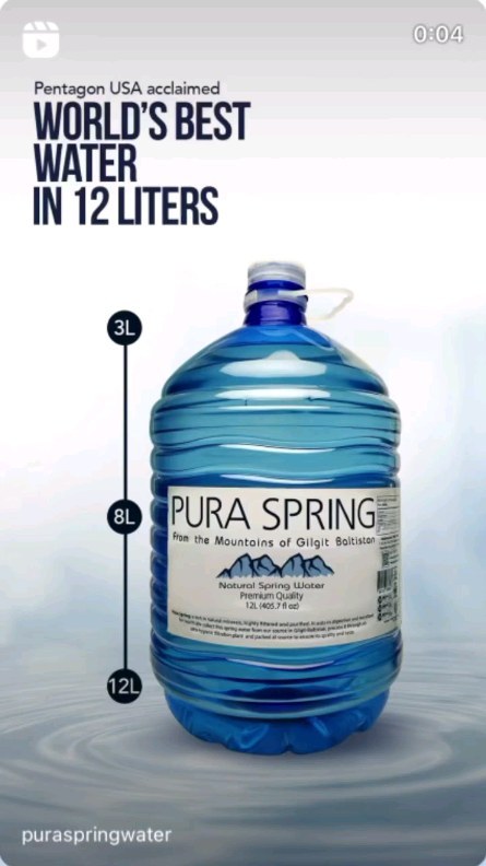 Spring Water | Organic Glacier Sparkling Water | Pura Spring